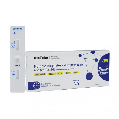5-in-1 Respiratory Antigen Rapid Test Kit | EU IVDR Certified | Bioteke