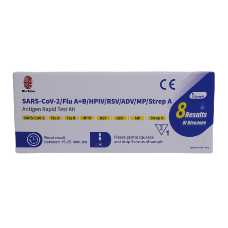 Bioteke 8-in-1 Respiratory Virus Rapid Antigen Test Kit CE certified