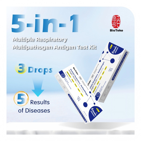 BIOTEKE 5-in-1 Respiratory Antigen Rapid Test Kit - IVDR Certified