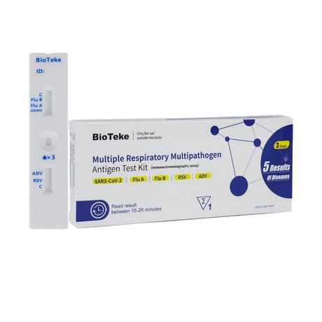 5 In 1 Multiple Respiratory Multipathogen Antigen Test Kit - BioTeke